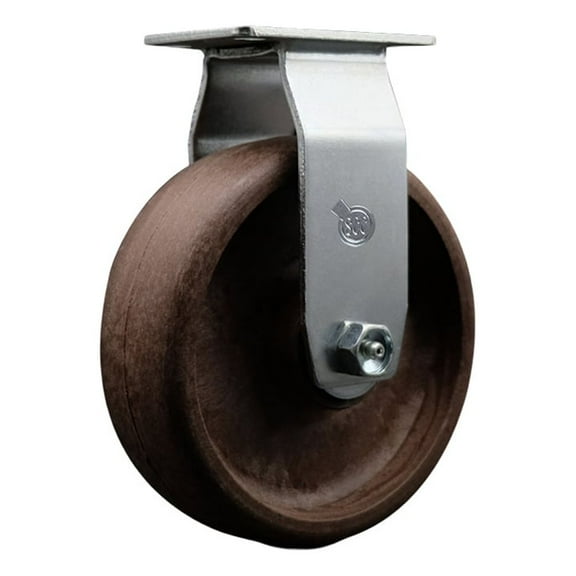 5 Inch High Temp Glass Filled Nylon Wheel Swivel Bolt Hole Caster Set ...