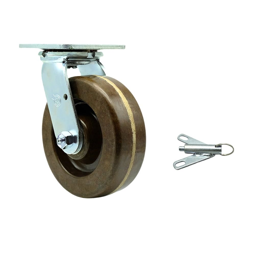 6 Inch High Temp Phenolic Swivel Caster with Roller Bearing and Swivel ...