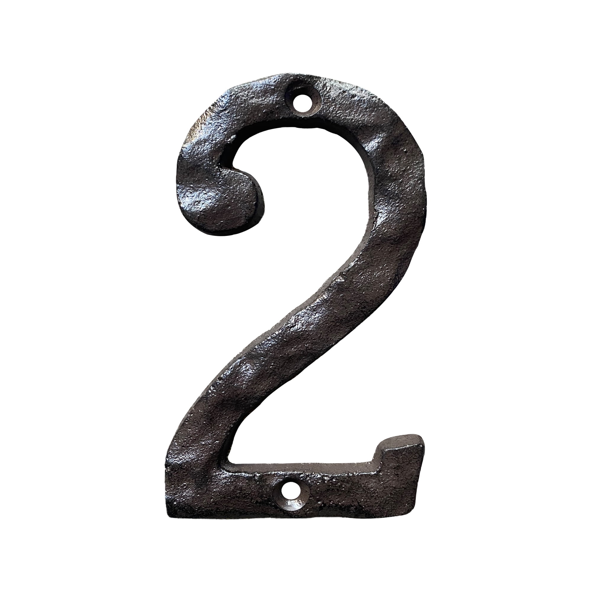 6 Inch House Numbers, Cast Iron Metal Home Address Number, Heavy Duty ...