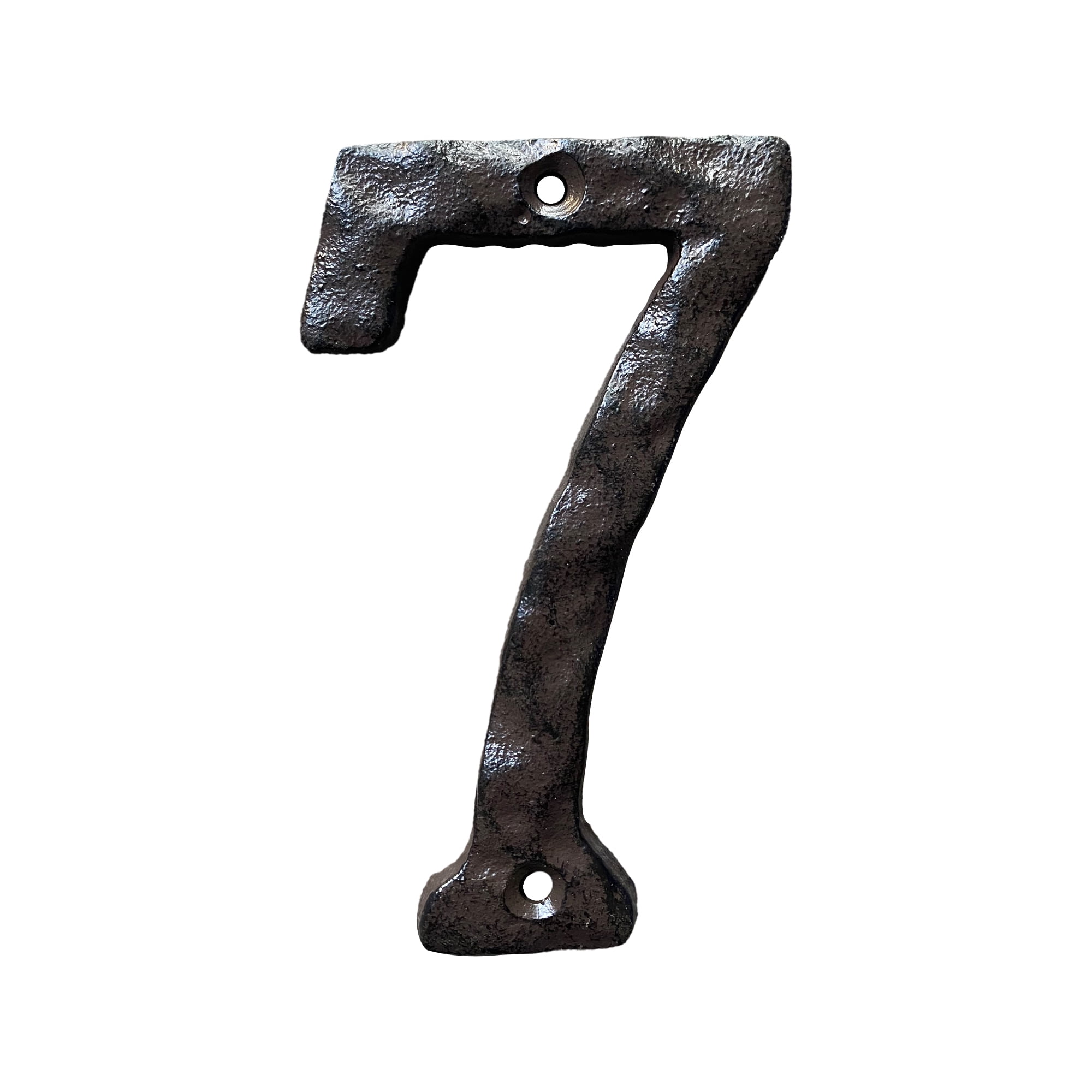 6 Inch House Numbers, Cast Iron Metal Home Address Number, Heavy Duty ...