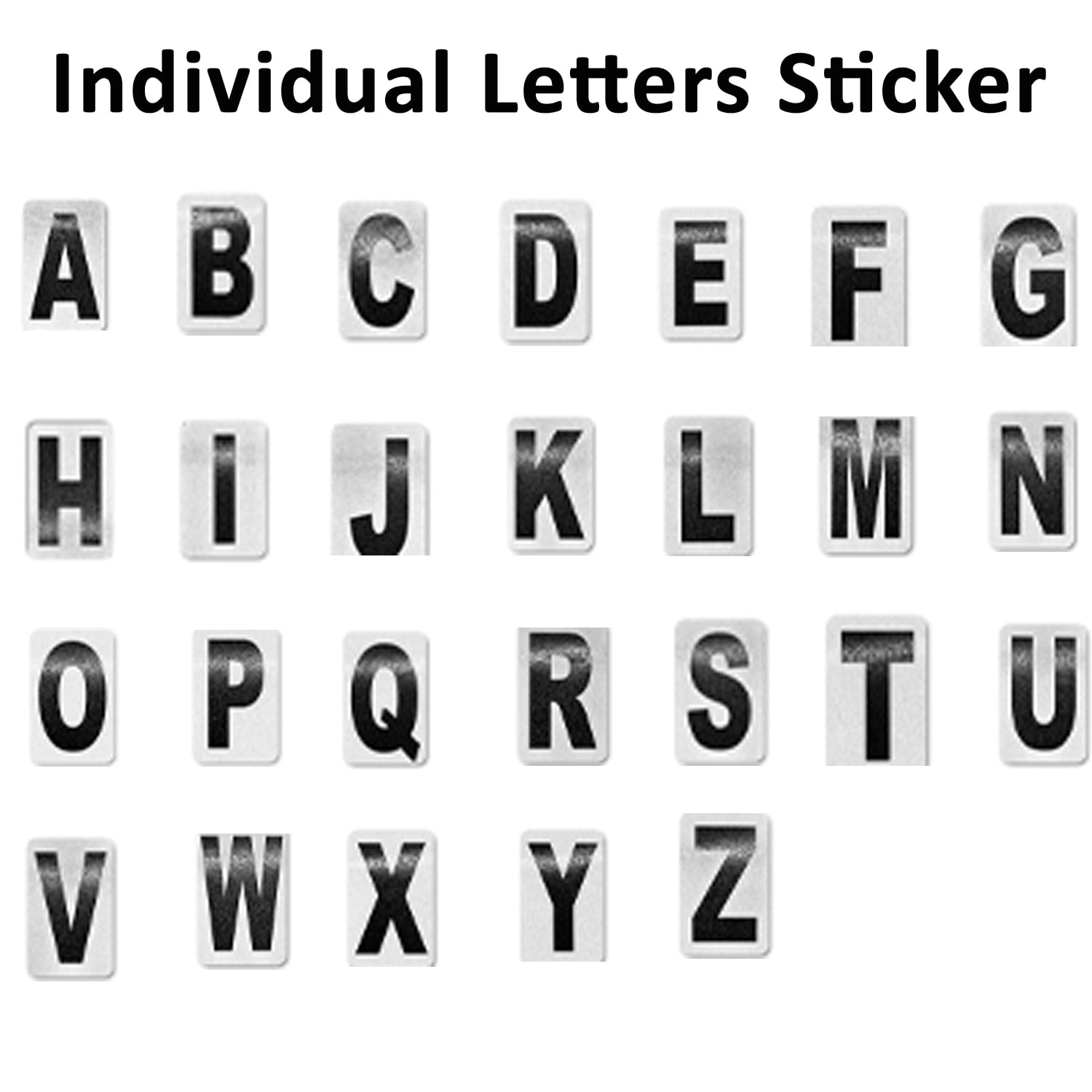 6 Inch Individual Letters for Mailbox, House, Office, Apartment, Easy ...