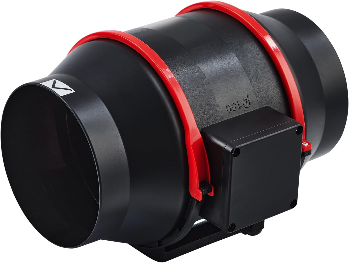 6 Inch Inline Duct Fan, 312 CFM High Airflow with Variable Speed ...