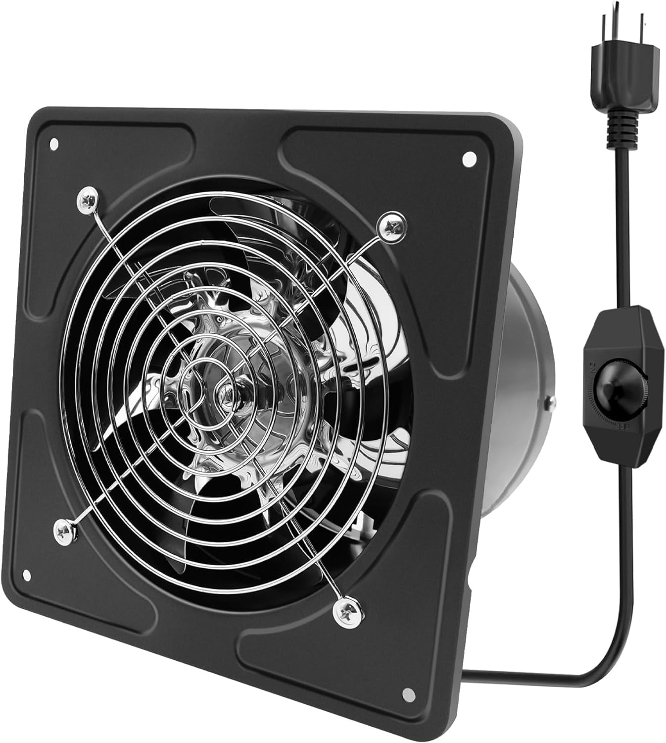 6 Inch Kitchen Exhaust Fan with Speed Controller,235CFM Wall Exhaust ...