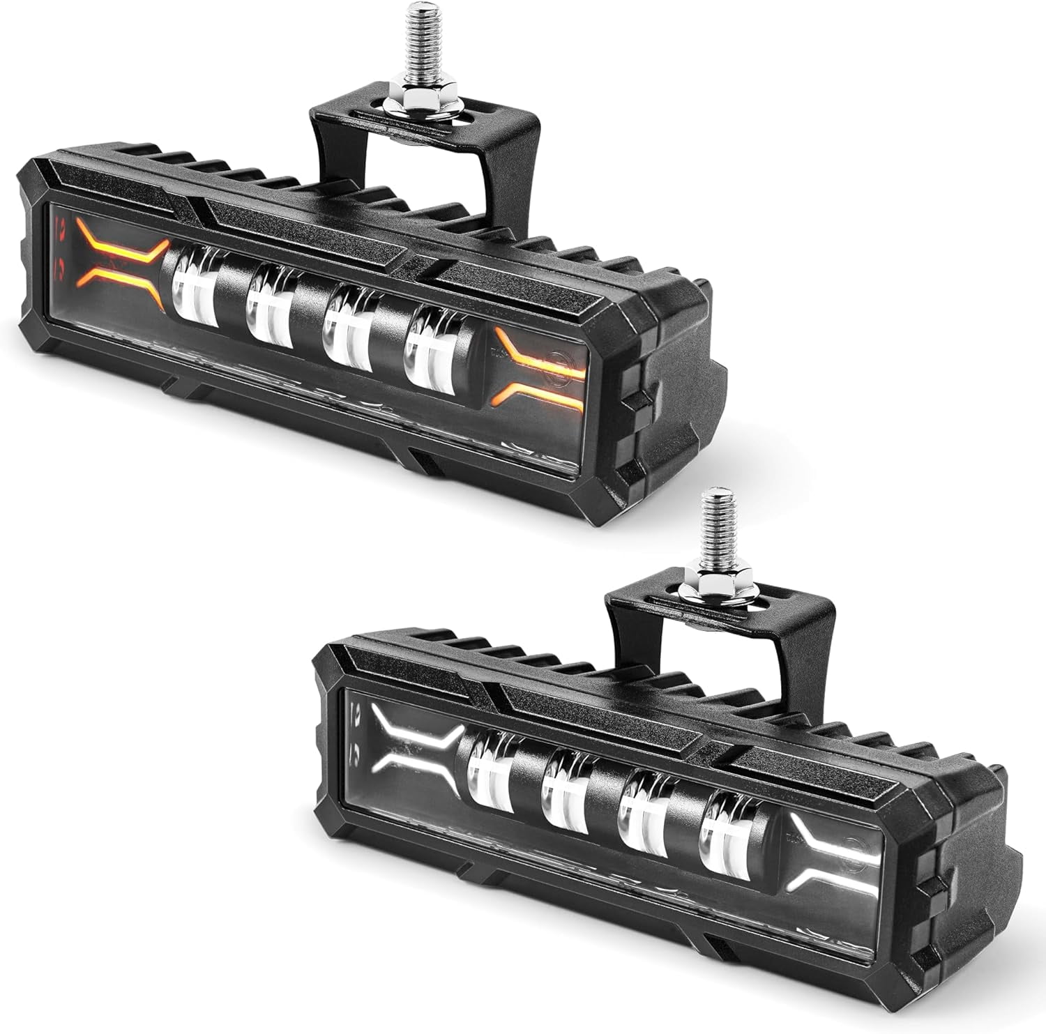 6 Inch LED Light Pods 2pcs 50W Off-Road Driving Fog Work Spot 12V Slim ...