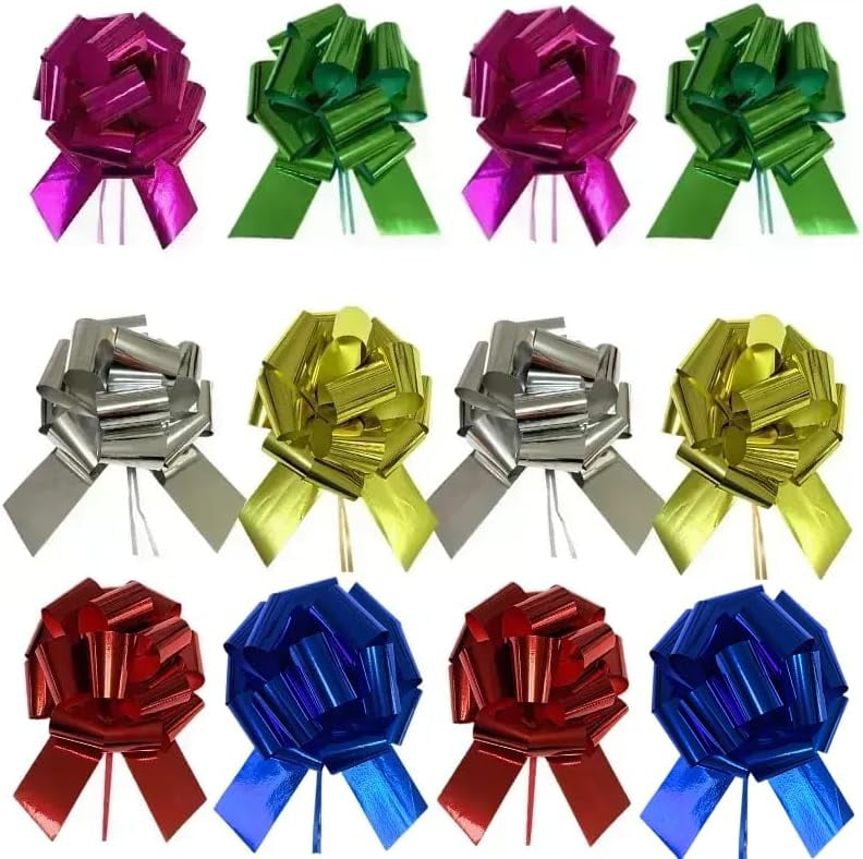 6 Inch Large Round dot Bows – Elegant Gift Wrapping Ribbon for Wedding ...