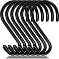 6 Inch Large S Hooks for Hanging Plants, Non Slip Vinyl Coated S Hooks ...