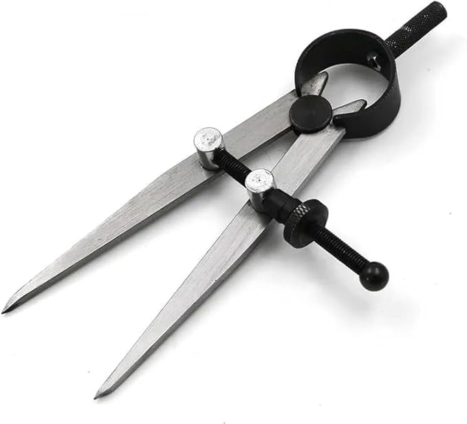 6 Inch Leather Compass Adjustable Lockable，Leather crafts Tools ...