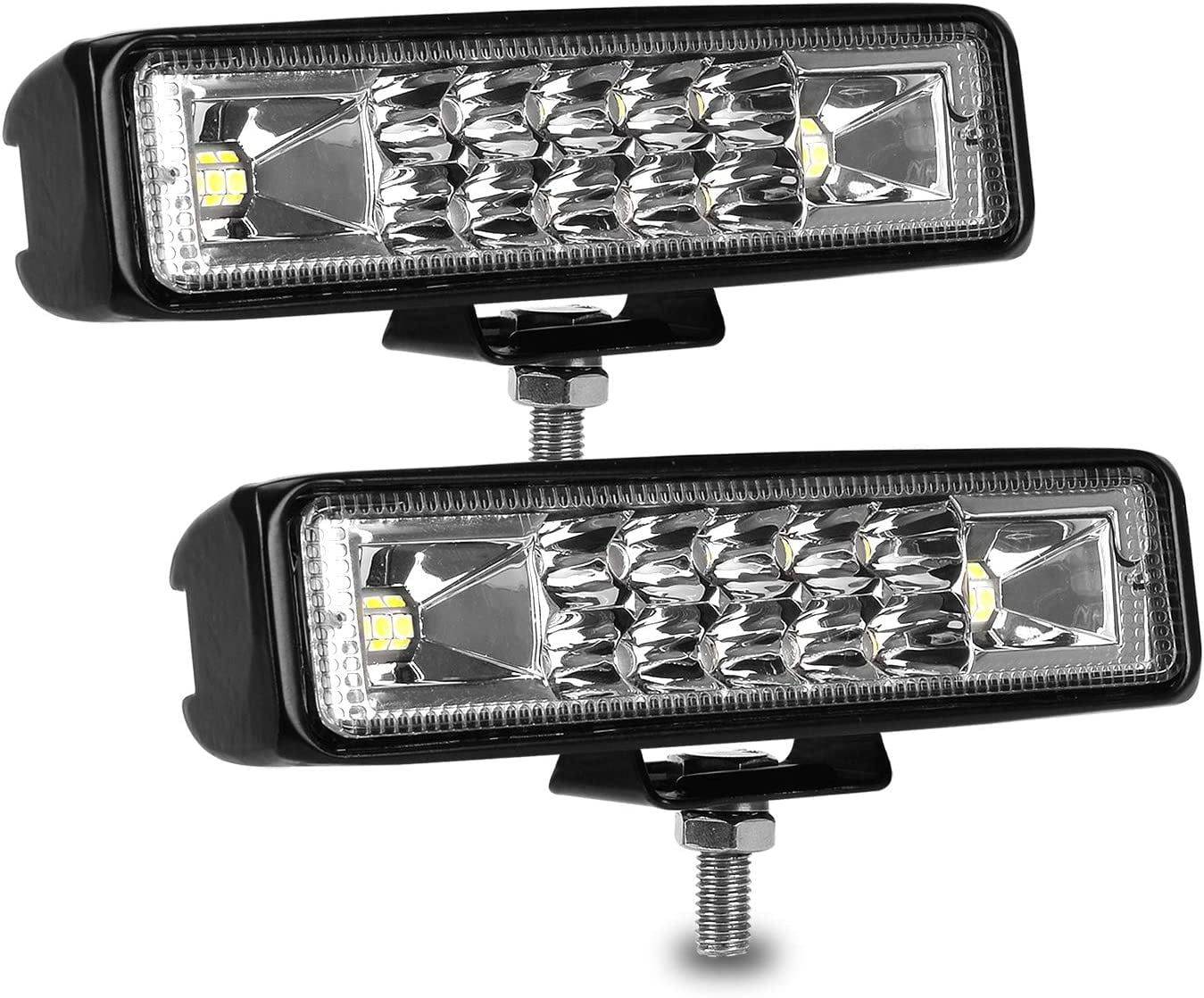 6 Inch Led Pods Light Bar Slim 60W 10000Lm 12V/24V Driving Fog Light ...