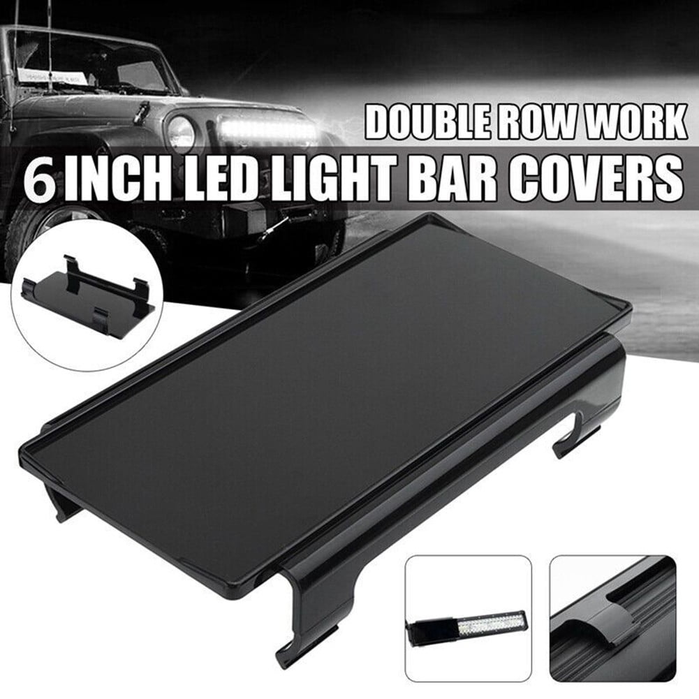 6 Inch Led Work Light Bar Black Lens Cover Double Row For Off-Road Suv ...