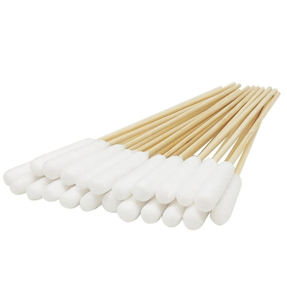 6 Inch Bamboo Cotton Swabs for Medium and Large Pets, Safe Ear Cleaning ...