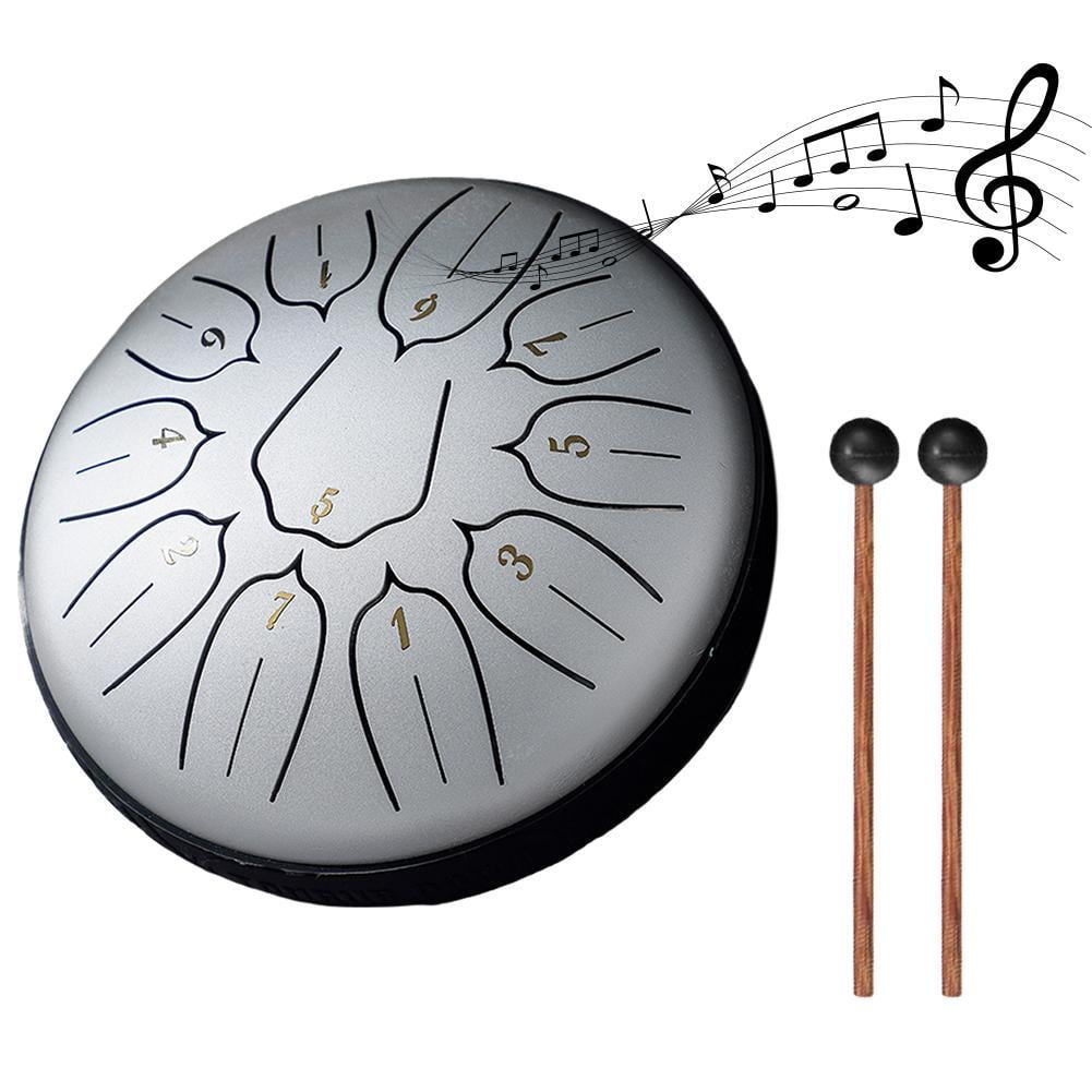6 Inch Lotus Flower Rain Bell Drum with Ethereal Sounds for Garden ...