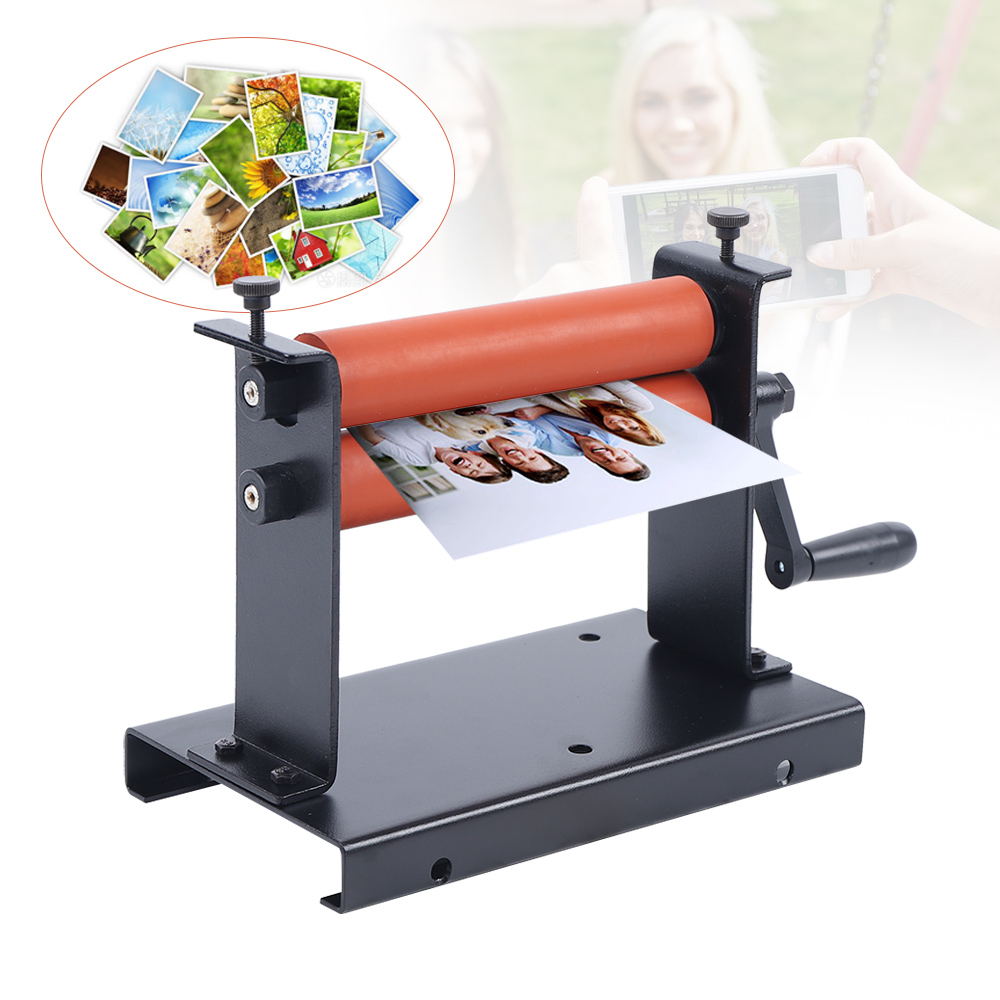 6 Inch Manual Photo Laminator Machine, Vinyl Cold Roll Mount Laminating ...
