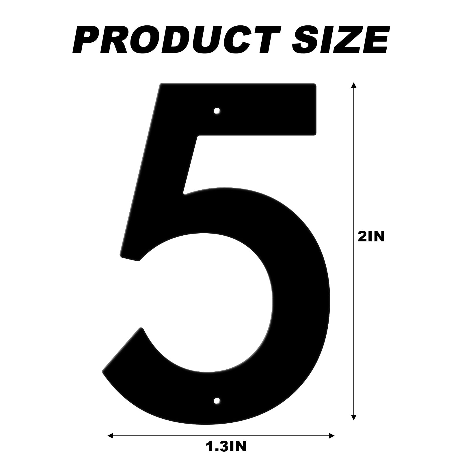 3 Inch Metal House Numbers Letters, Black House Address Letters ...