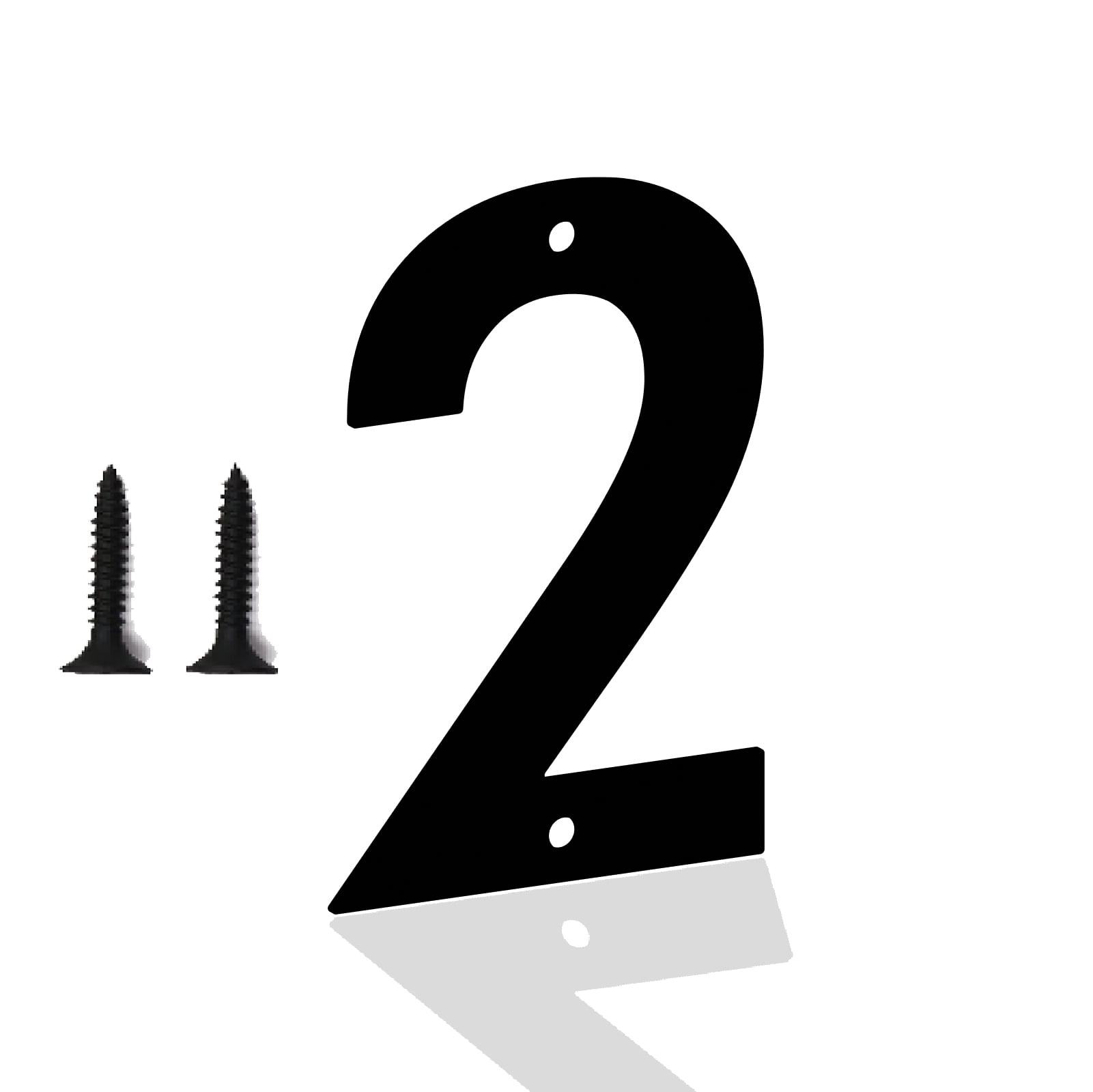 6 Inch Metal House Numbers Letters, Black House Address Letters ...