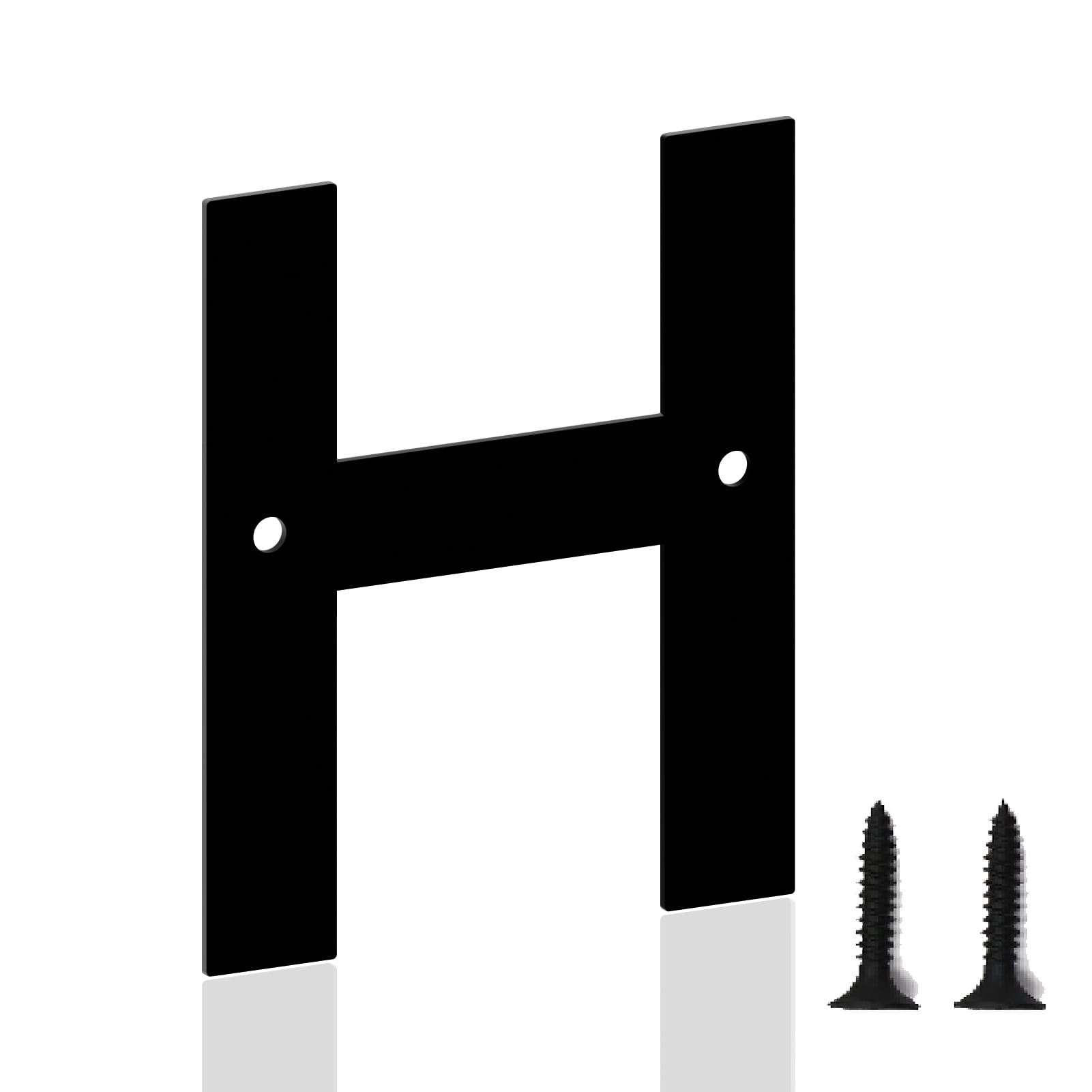 6 Inch Metal House Numbers Letters, Black House Address Letters ...