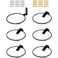 6 Inch Metal Wall Mounted Plant Holder - 6 Pack Flower Pot Hanger Rings ...