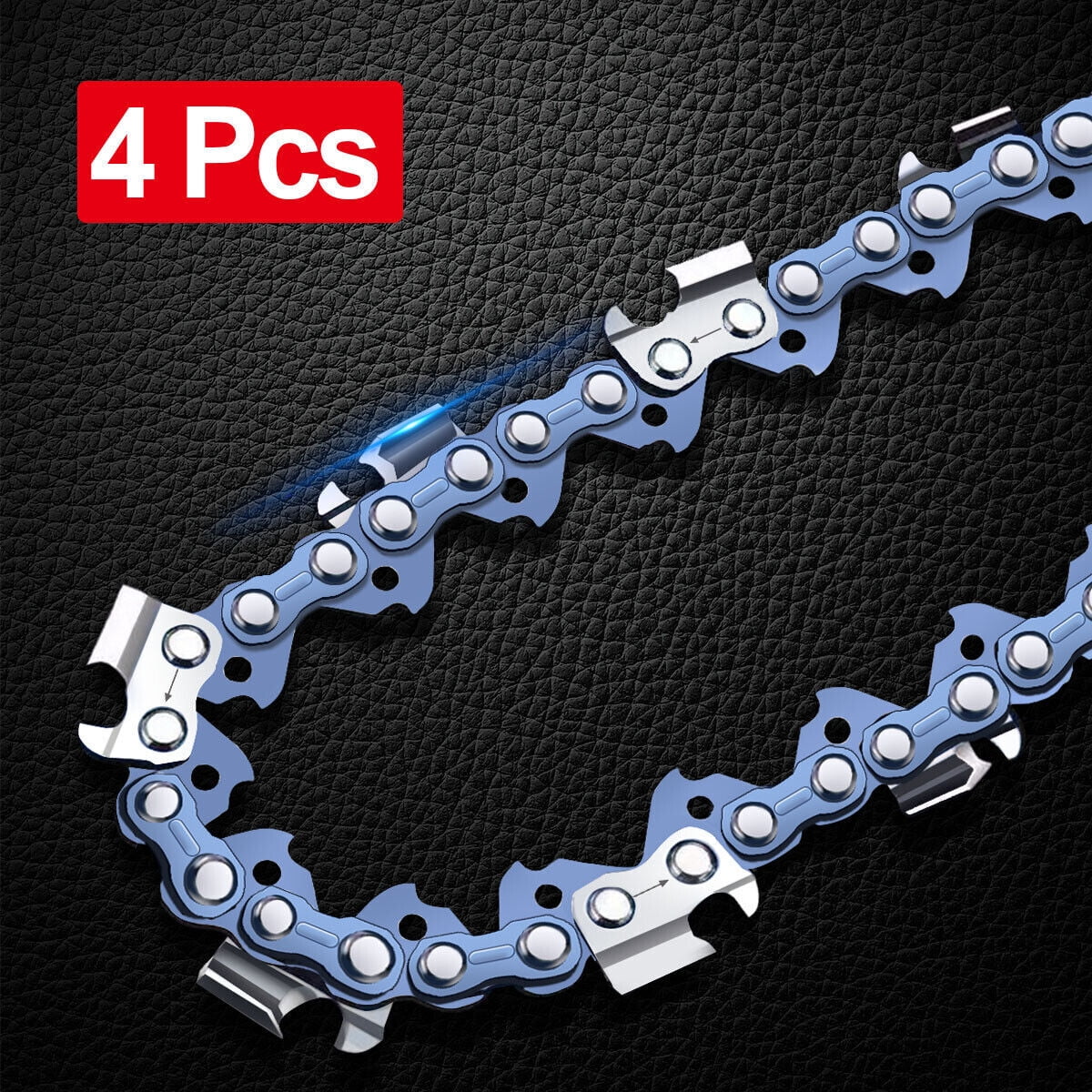 6-Inch Mini Chainsaw Chain Replacement 1/4''LP 37DL Steel Blade - 0.043 ...