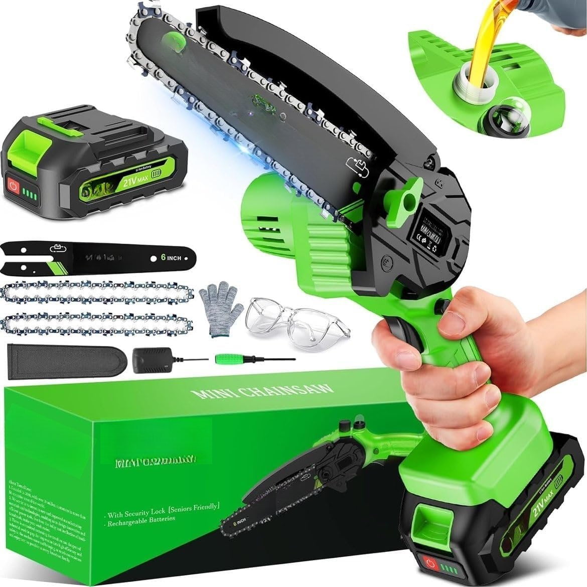 6 Inch Mini Cordless , Hand Held for /Trees Trimming, Sawzall for ...