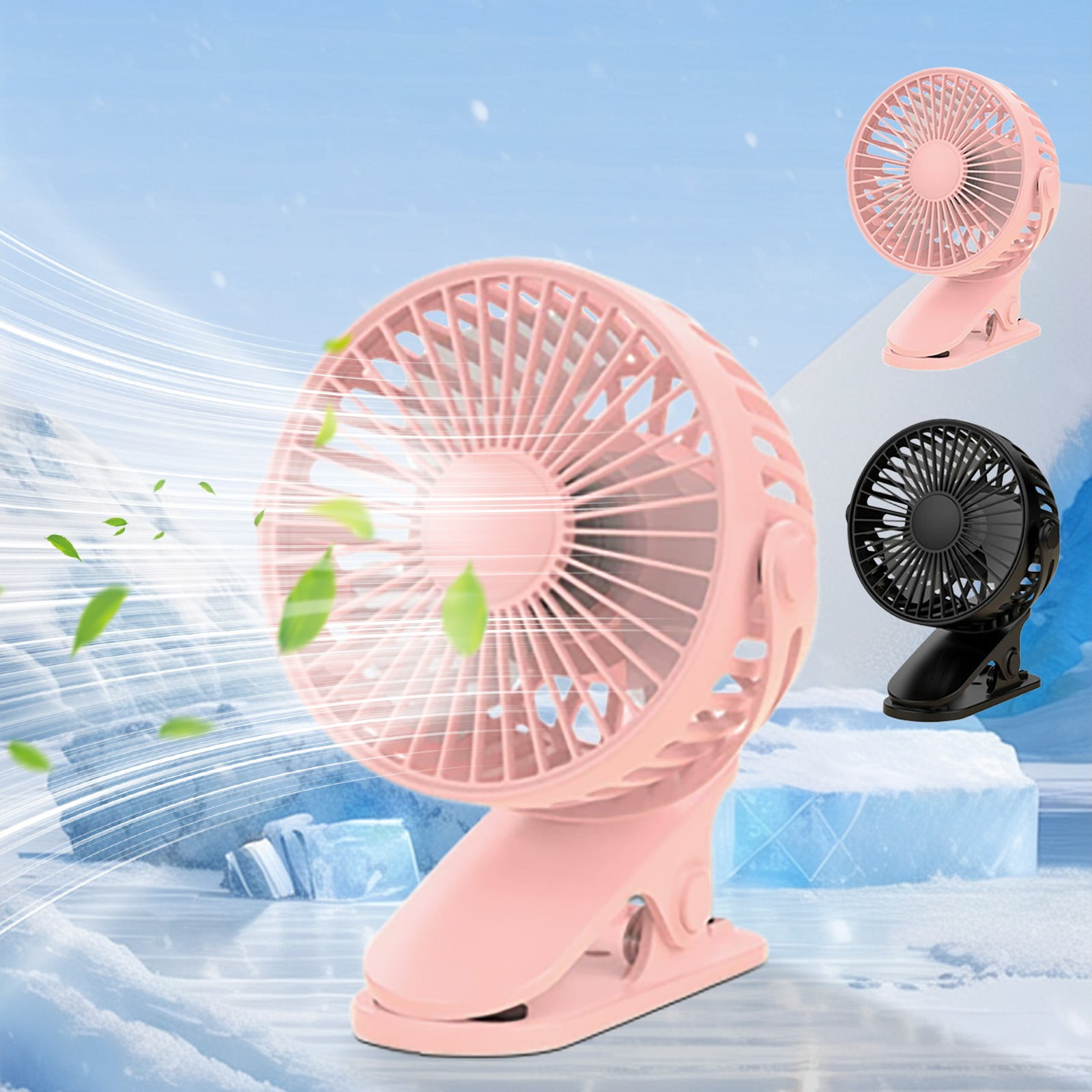 6 Inch Mini Fan, Usb Clip Fan, 3 Speeds Quiet Airflow, Portable ...