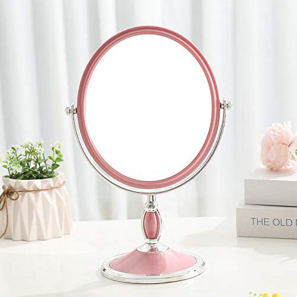 6-Inch Mirrors Tabletop Vanity Makeup Mirror Two-Sided Swivel Desk ...