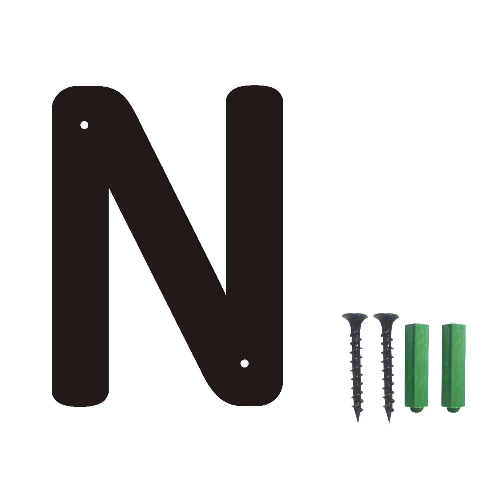 6 Inch Modern Metal House Numbers, Metal Letter, Black Door Number ...