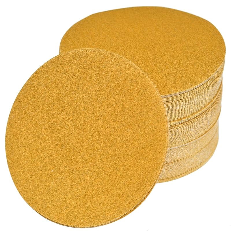 6-Inch No-Hole Hook and Loop Sanding Discs 150-Grit, Random Orbital ...