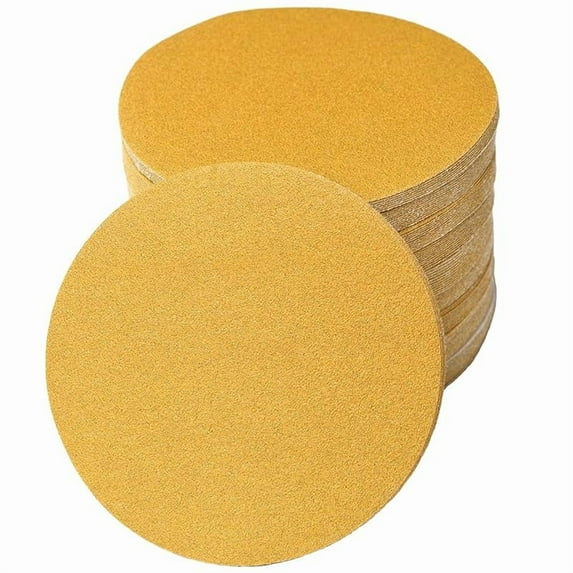 6-Inch No-Hole Hook and Loop Sanding Discs 150-Grit, Random Orbital ...