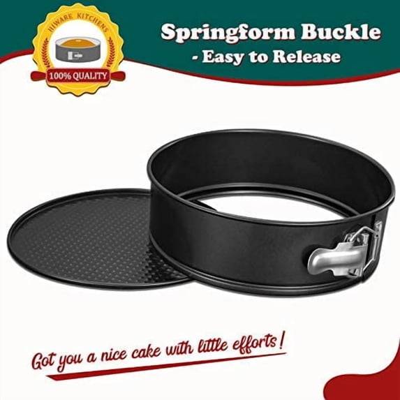 6 Inch Non-stick Springform Pan with Removable Bottom - Leakproof ...