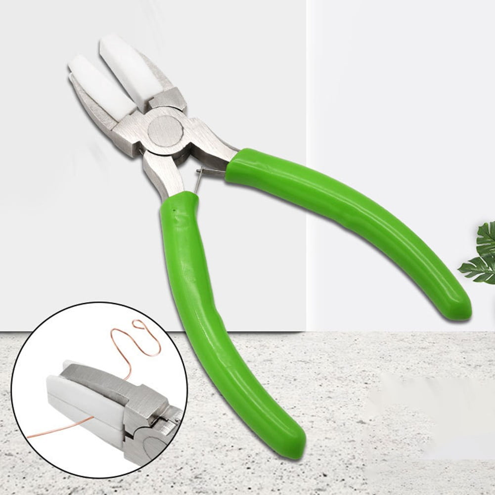 6-Inch Nylon Pliers Flat Plastic Nose Pliers Jewelry Making and Repair ...