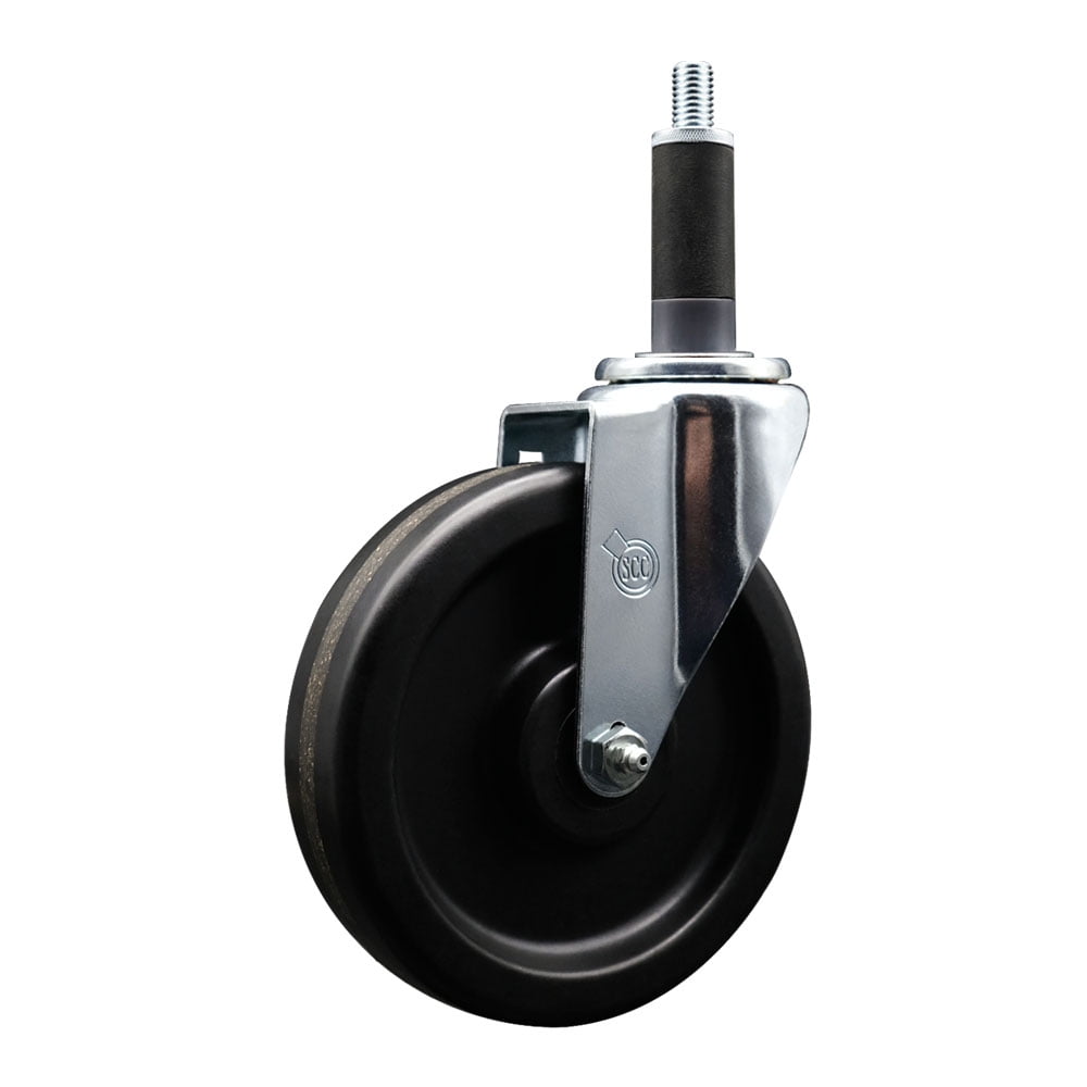 6 Inch Phenolic Wheel Swivel 1 Inch Expanding Stem Caster SCC - Walmart.com