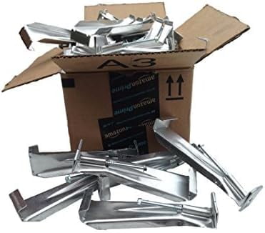 6 Inch Quick Hidden Rain Gutter Hanger Bracket Incudes Pre-Inserted (50 ...