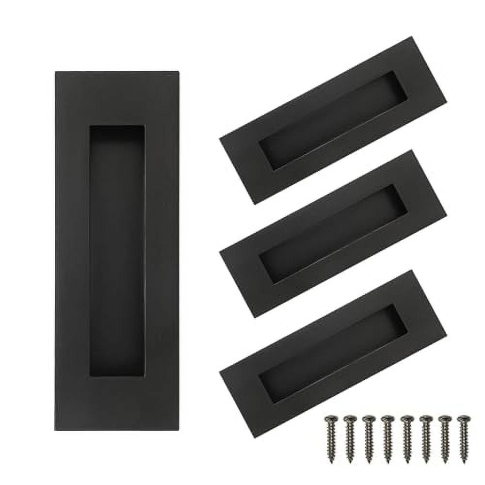 6 Inch Recessed Finger Flush Pulls，Pocket Door Handles，for Sliding Barn ...