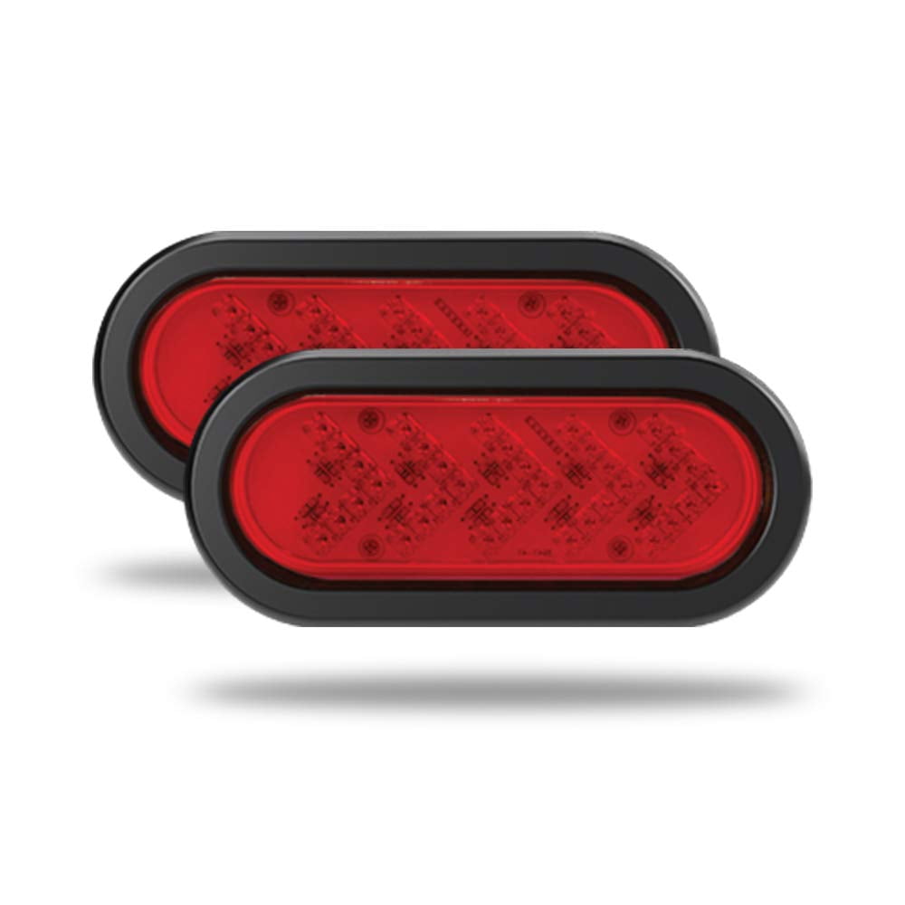 6 Inch Red LED IFF17 Trailer Tail Light - Truck Stop Brake Turn DOT ...