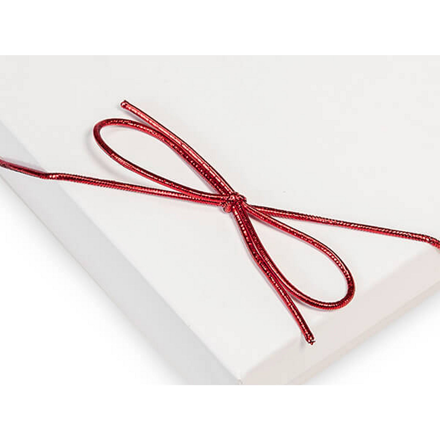 6 Inch Red Metallic Stretch Loops With Bow - 100 Pack - Walmart.com