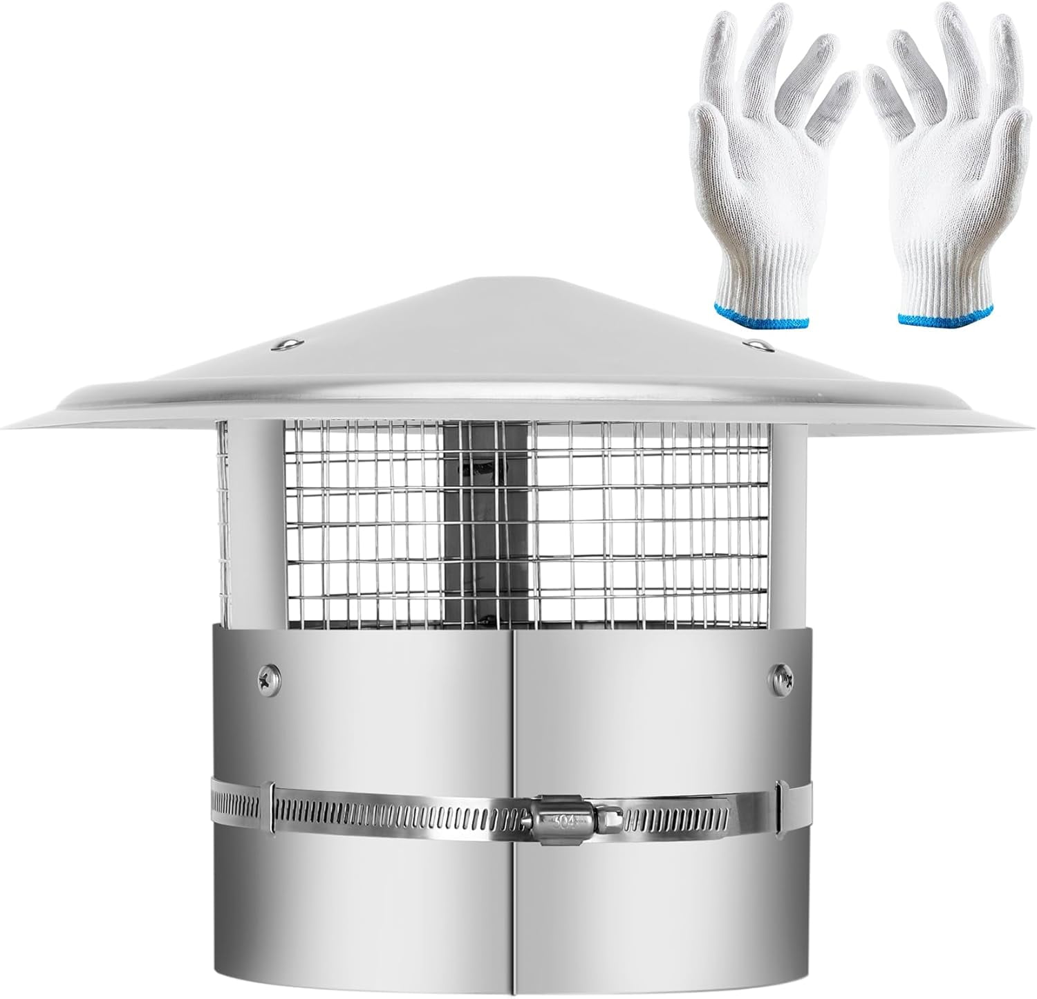 6 Inch Round Chimney Cap,Adjustable Roof Cap for Vents,Chimney Cap with ...