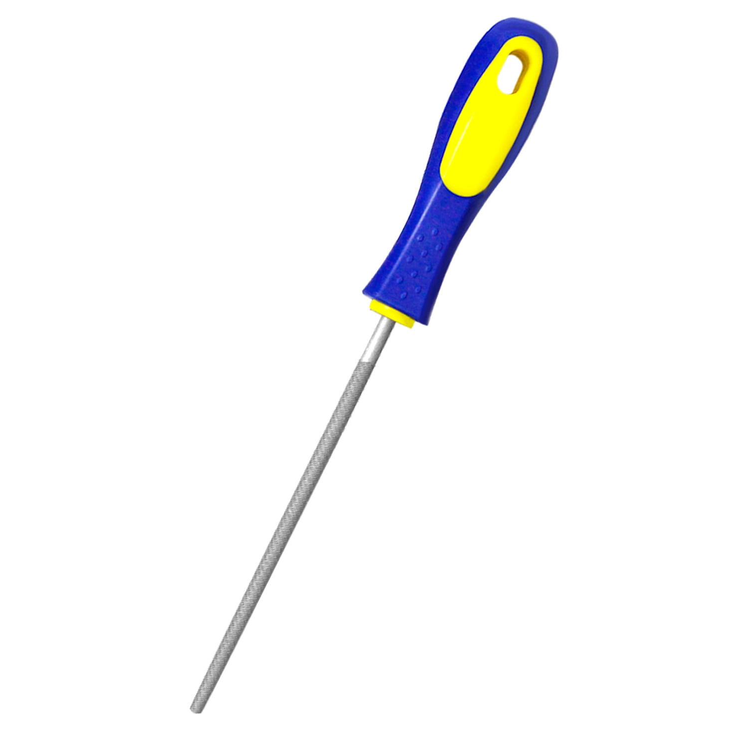 6 Inch Round Hand File with High Carbon Hardened Steel, Ergonomic Grip ...