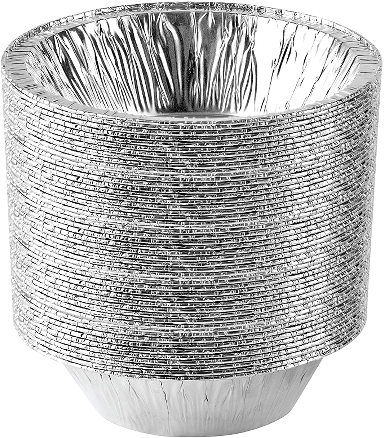 6'' Inch Round Tin Foil Cake Pans Disposable Aluminum, Freezer & Oven ...