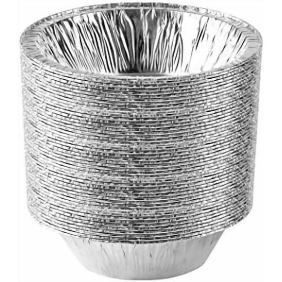 6'' Inch Round Tin Foil Cake Pans Disposable Aluminum, Freezer & Oven ...