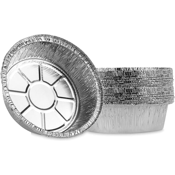 6'' Inch Round Tin Foil Cake Pans Disposable Aluminum, Freezer & Oven ...