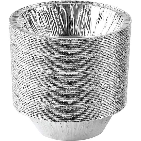 6'' Inch Round Tin Foil Cake Pans Disposable Aluminum, Freezer & Oven ...