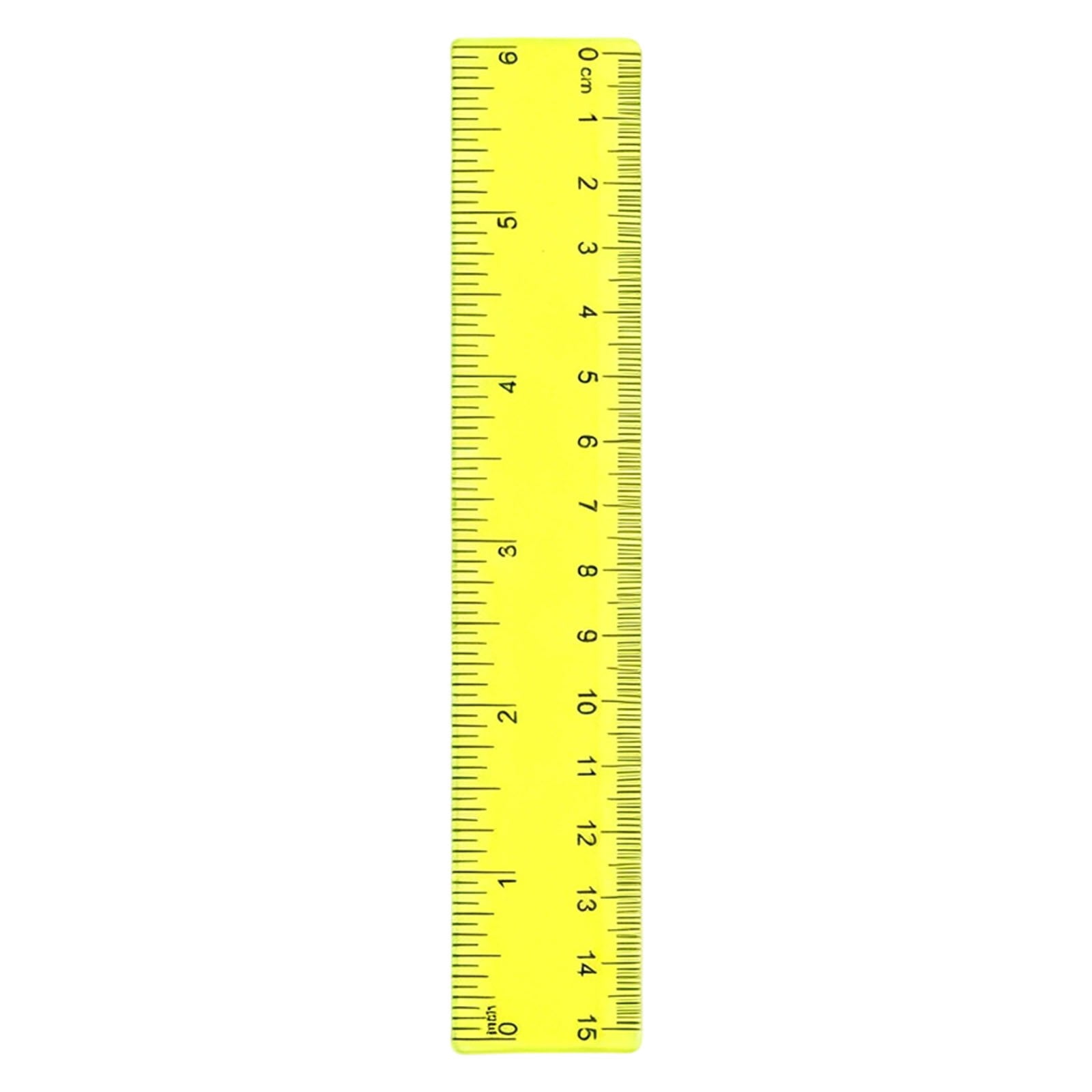 6 Inch Ruler for Journaling, Multicolor Small Ruler with Centimeters ...