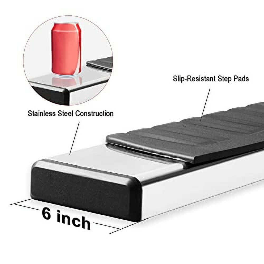 6 Inch Running Boards Compatible with 2005-2025 Nissan Frontier Crew ...
