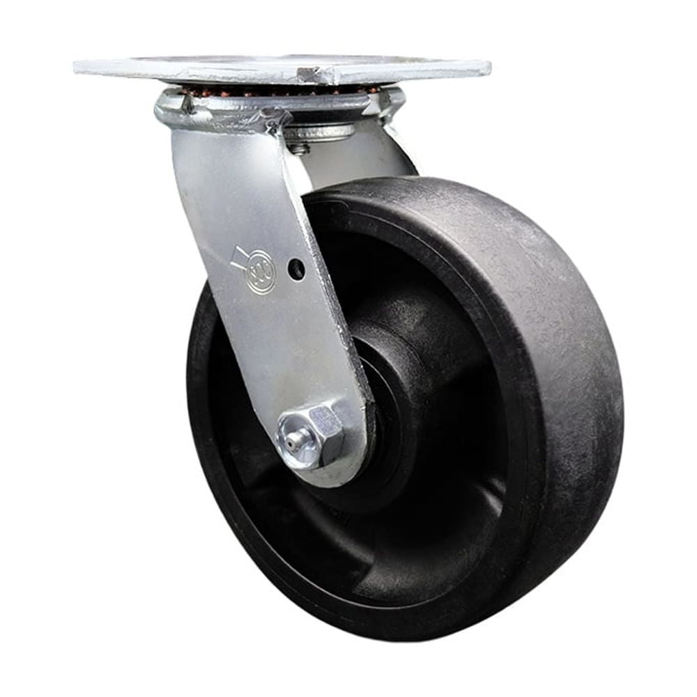 6 Inch SS Glass Filled Nylon Wheel Swivel Caster with Delrin Bearing ...