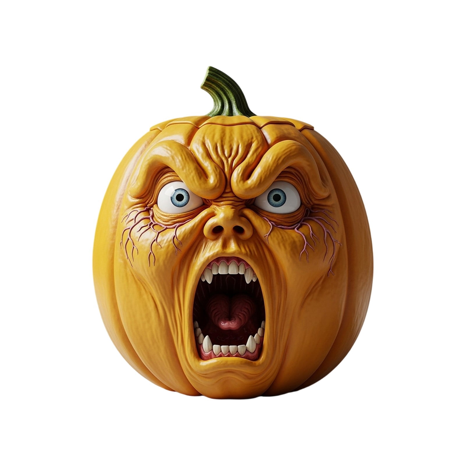 6 Inch Screaming Vegetable Resin Figurines,Funny Horror Style Desktop ...