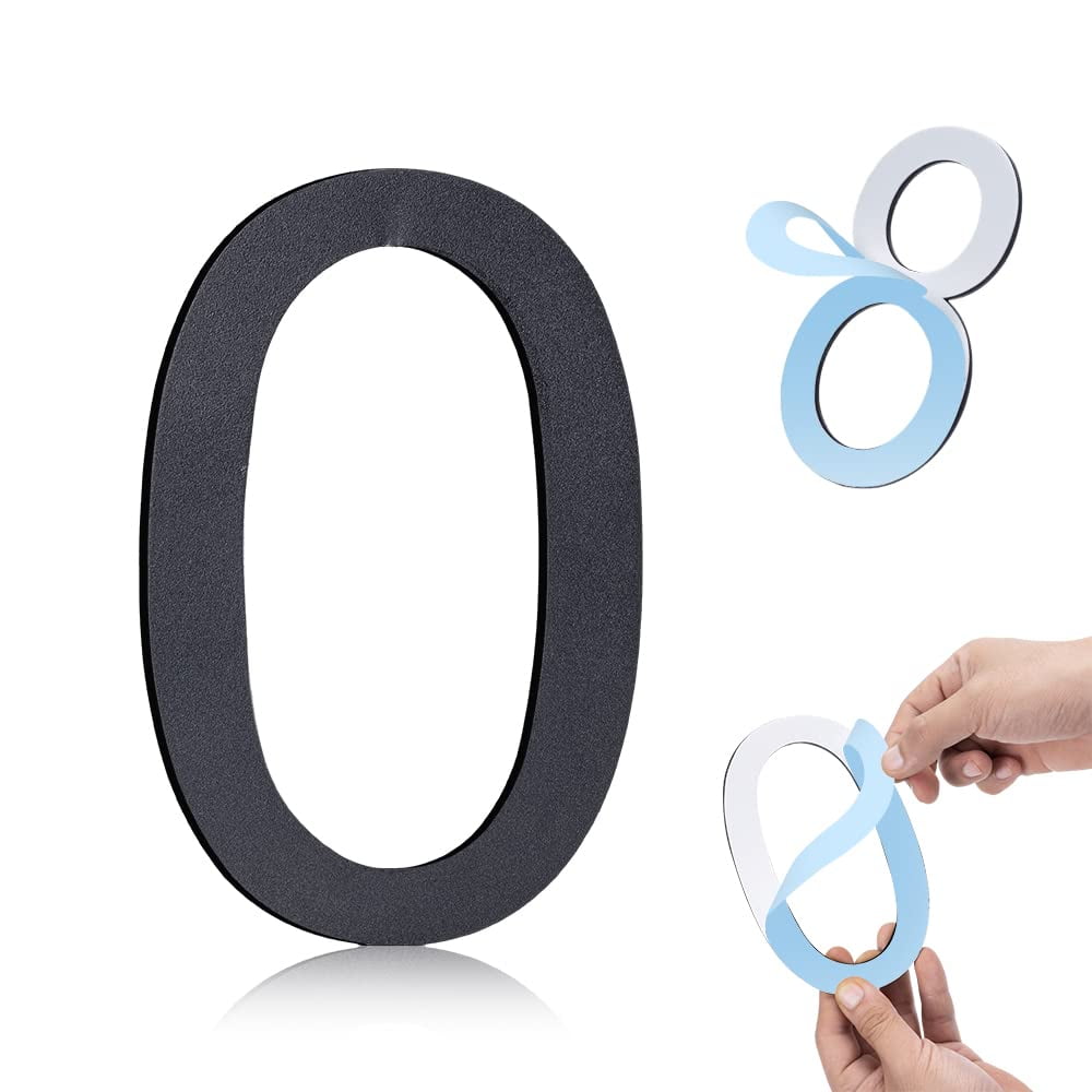 6 Inch Self-adhesive House Numbers,Stainless Steel House Number for ...