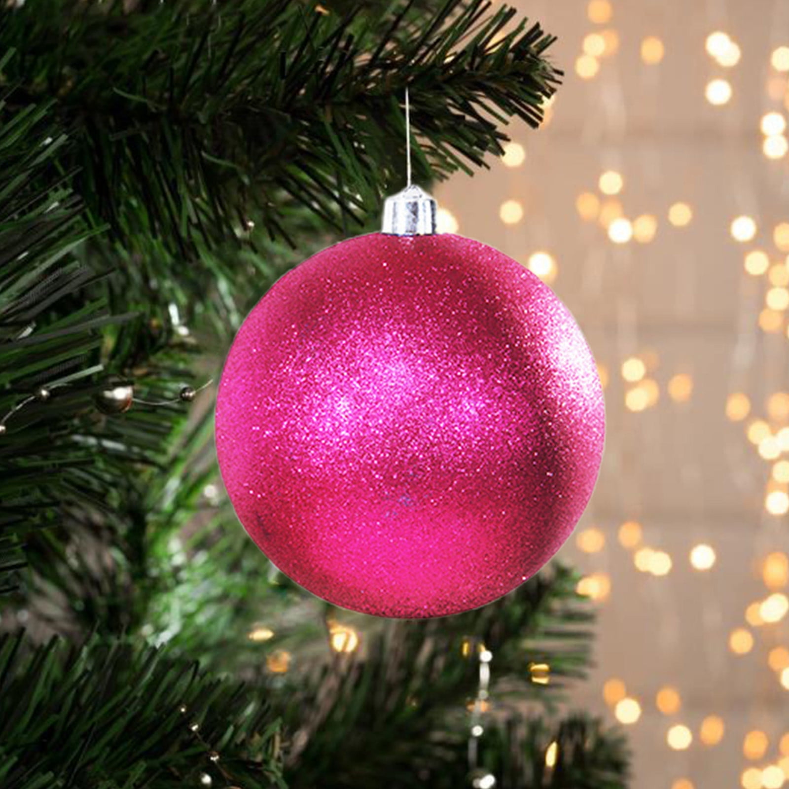 6 Inch Shatterproof Christmas Glitter Ornaments, Commercial Grade ...