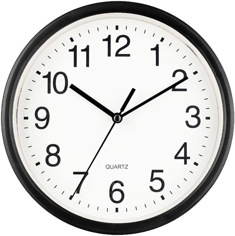 6 Inch Silent Wall Clocks Battery Operated, Non-Ticking Round Clock for ...