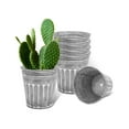 vensovo, 6 Inch Metal Planters, 6Pcs Galvanized with Drainage Hole ...