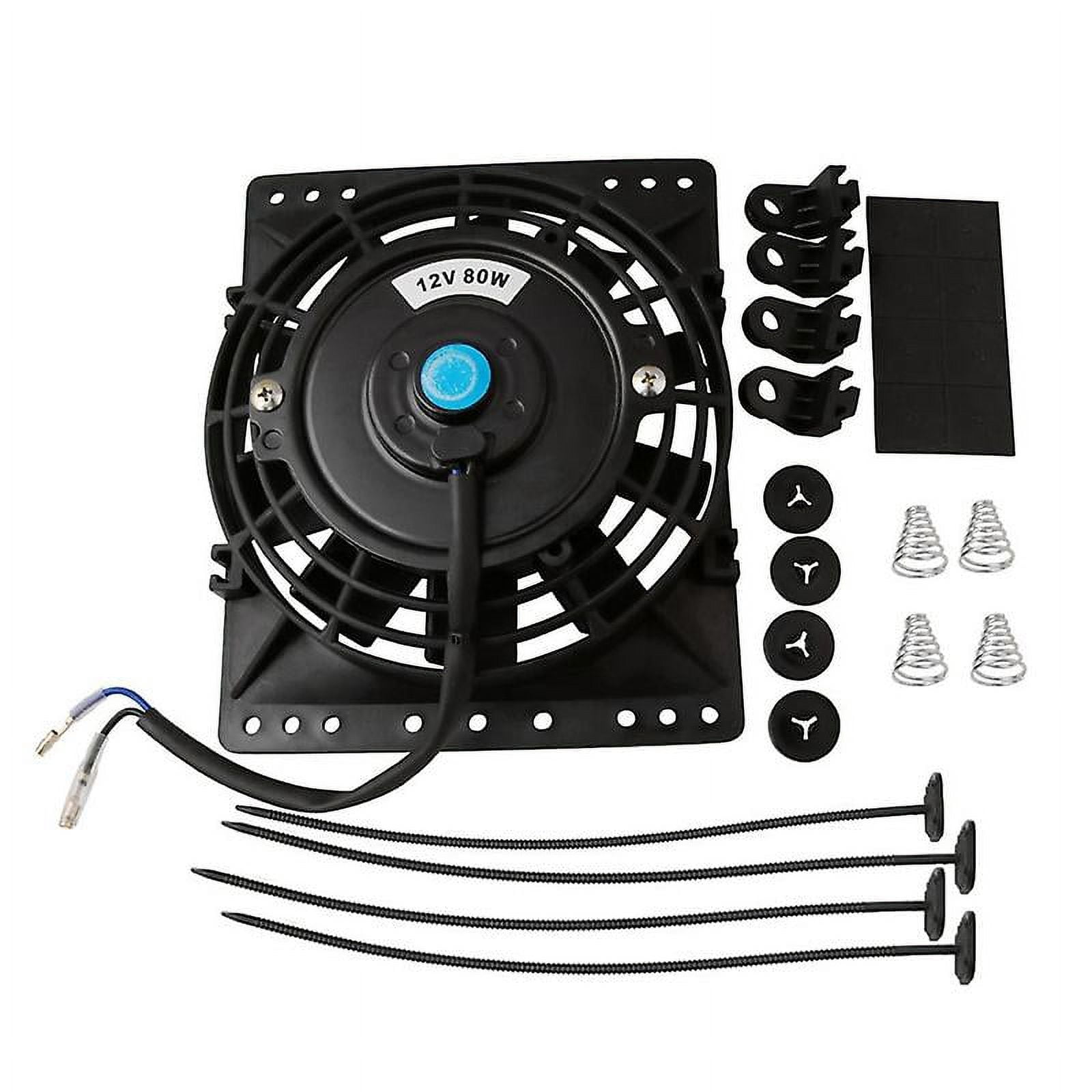 6 Inch Slim 650CFM Radiator Cooling Fans Universal Slim Pull Push 12V ...