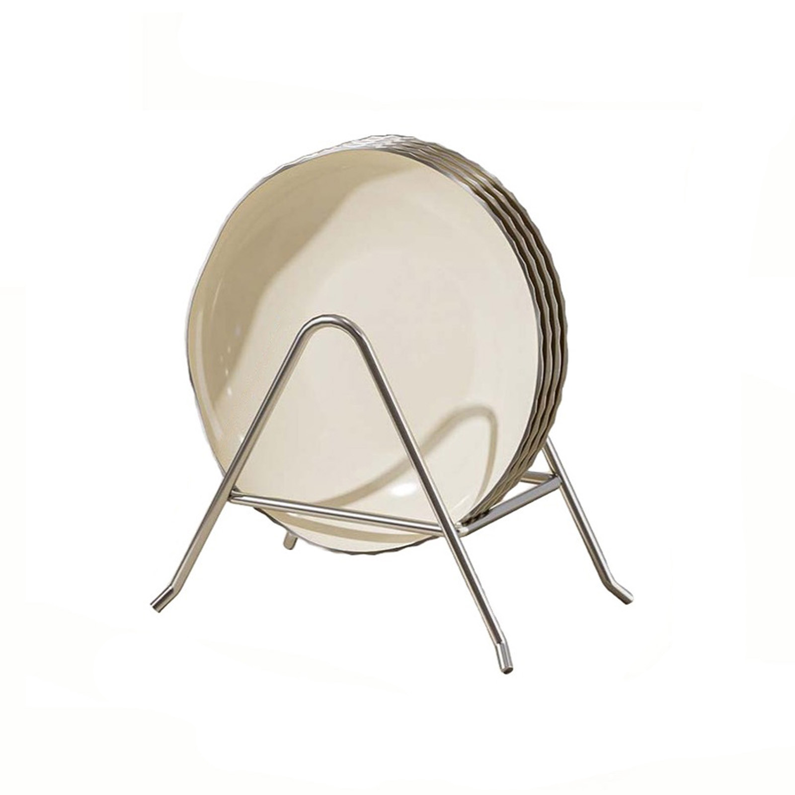 6 Inch Small Plate Holder Display Stands with 4 Seasoning Dishes, Mini ...